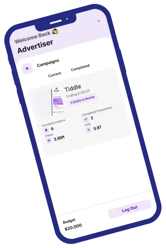 Tiddle | Viral Influencer Marketing Campaigns